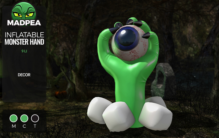 Second Life Marketplace - MadPea Inflatable Monster Hand